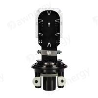 China Vertical Optical Fiber Enclosure 48 Cores IP68 Waterproof Screw-type 1 Oval 4 Round Port for sale