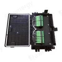 China FTTH Fiber Optic Distribution Box 48 Cores ABS Plastic Wall Mount SC LC ST FC for sale
