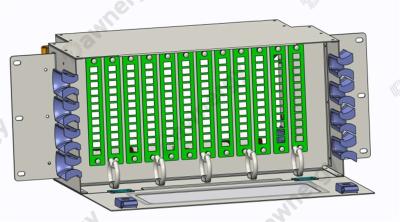 China DA-ODFU 144F Fiber Optic Distribution Frame Unit 1.2mm Cold-Rolled Steel Box 144 Cores for sale