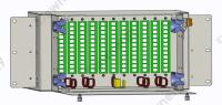 China 1.2mm Steel 144-Core Fiber Optic Distribution Frame 580x300x219mm for LAN/WAN Networks for sale