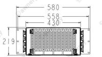 China Dawnergy DA-ODFU 144F Fiber Optic Distribution Frame 580x300x219mm SC/APC for sale