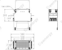 China SC/APC Fiber Optic Distribution Frame 144 Cores DA-ODFU 144F Compact Steel ODF Unit for sale