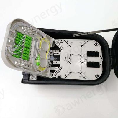 China Dawnergy 16 Cores Splice Tray Capacity Fiber Optic Termination Box for FTTH SC FC LC ST Connectors for sale