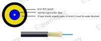 China 0.9mm Tight Buffer Fiber Optic Cable 3.0mm OD Aramid Yarn Strength Member G.657A2 Outdoor for sale