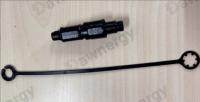 China Water Blocking Fiber Optic Cable G.657A2 8 Strength Members Black PVC Sheath 0.9mm Tight Buffer for sale