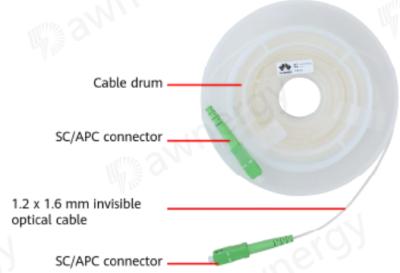 China 1.2x1.6mm Indoor Invisible Cable Bending Insensitive Fiber Flame-retardant TPU Sheath FTTH for sale