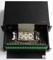 China 19-Inch Rack Mount Fiber Optic Distribution Frame 144 Cores Sliding Type for sale