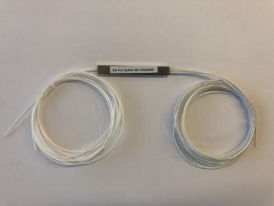 China 2x4 Mini Type Fiber PLC Splitter Without Connector 1260-1650nm 7.0dB Loss -40°C to +85°C Operating Temperature for sale