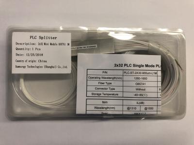 China 2x32 Mini Type Fiber PLC Splitter Without Connector for sale