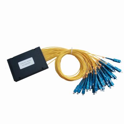China 1x32 Cassette Type SC/UPC Fiber Optical PLC Splitter 120x80x18mm 1260-1650nm Telcordia Compliant for sale