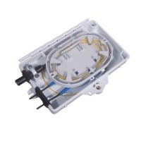 China 2 Core Fiber Optic Distribution Box IP65 Rated 120x170x30mm for FTTH Network Installation for sale