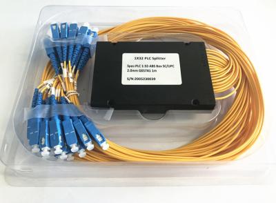China 1x32 ABS Cassette Type SC UPC Fiber Optical PLC Splitter for sale