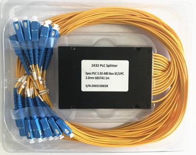 China 1x32 ABS Cassette Type SC UPC PLC Splitter 1260-1650nm Low PDL for sale