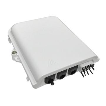 China 8 Core Fiber Optic Distribution Box 227×181×54.5mm IP65 Rated for FTTx Networks for sale