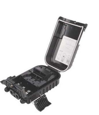 China 16 Core Fiber Optic Distribution Box 287x172x102mm with 16 Splice Capacity for FTTx Networks for sale