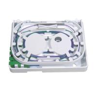 China DA-FDB-2G-A-8 2-Port SC Fiber Optic Distribution Box - 105×82×23mm Wall Mount Enclosure for sale