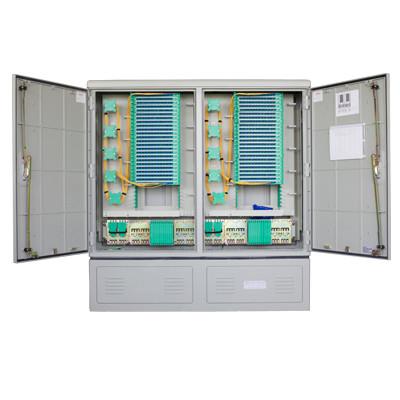 China 576-Core SMC Double Door Fiber Distribution Cabinet with IP65 Rating for FTTx Networks for sale