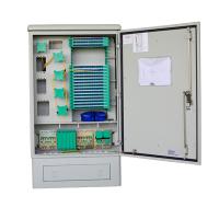 China 288 Core Stainless Steel Outdoor Fiber Distribution Cabinet with IP65 Rating and 40mm Bend Radius for FTTx Networks for sale