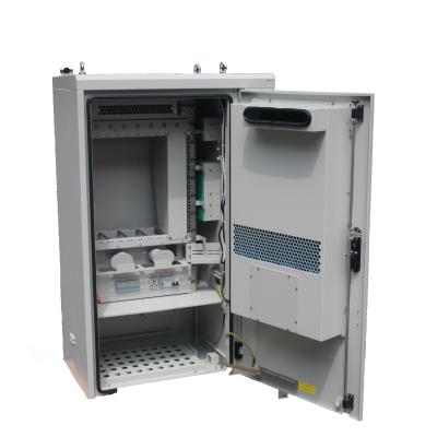 China 1332mm Outdoor Telecom Cabinet TYG06-HE02-M1 with 10U Rack Space and 80W/K Heat Exchange for sale
