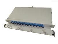 China Slide Withdrawable 24 Core SC/UPC 1U Optical Distribution Frame for 19