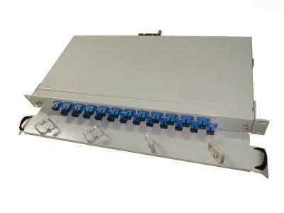 China Slide Withdrawable 24 Core SC/UPC 1U Optical Distribution Frame for 19
