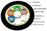 China 24 Core ADSS Self-Supporting Fiber Optic Cable - 150M Span, 9.6-11.4mm Diameter for Aerial Networks for sale