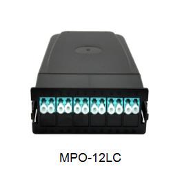 China MPO MTP 12 24 LC Cassettes High-Density Fiber Optic Modules with 33x98x124mm ABS+PC Enclosure for sale
