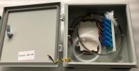 China 24 Core Indoor Metel Fiber Optic Distribution Box for sale
