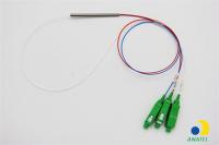 China 1x2 FBT Fiber Coupler 1310nm 1550nm Low Insertion Loss Fused Fiber Splitter for sale