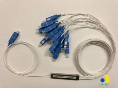 China 1x16 Mini Type SC/UPC Fiber PLC Splitter - 13.1dB Insertion Loss, 1260-1650nm Wavelength, -40°C to +85°C Operating Range for sale