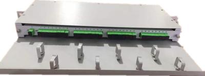 China Rack Mount PLC Fiber Optic Splitter 1x2 to 1x64 with 1260-1650nm Wavelength and -40℃ to 85℃ Operating Temperature for sale