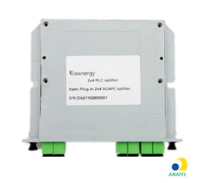 China 2xN Plug-in Type Fiber Optical PLC Splitter for sale
