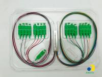 China Mini Type 1xN 2xN PLC Splitter with Connectors - 1260-1650nm Wavelength, -40°C to 85°C Operating Range for sale