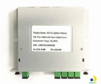 China 1x4 Plug-in Type SC APC Fiber Optical PLC Splitter for sale