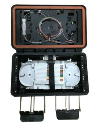China DA-FDB-16W-IP-9-x2 Fiber Optic Distribution Box 290×190×110mm with 24 Fiber Capacity and 16 SC Adapters for sale