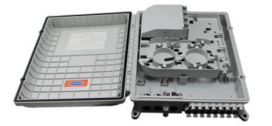 China Indoor Outdoor Fiber Optic Distribution Box 16 Core for sale