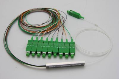 China 1x9 Mini Type SCAPC Fiber PLC Splitter for sale