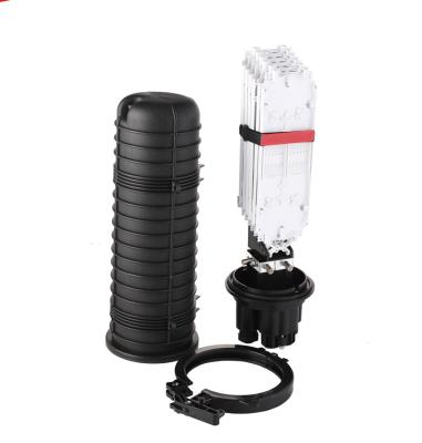 China 144 Core Dome Type Fiber Optic Splice Closure - 155mm x 550mm with IP68 Rating for FTTH Networks for sale