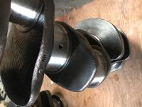 China Komatsu 6D114 Excavator Diesel Engine Crankshaft - Forged Steel Construction with 63HRC Hardness Rating for sale
