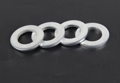 China Mechanical Galvanized Flat Washers M2-M36 Custom Size Hardened Construction with Zinc Plating Options for sale