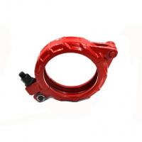 China Red Anti  Rust Forged Concrete Pump Pipe Clamp Concrete Pump Spares for sale