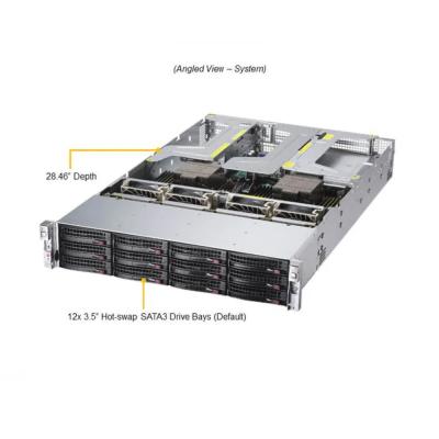 China AI GPU Server Ultra A+ Server AS -2024US-TRT 2U Ultra with 12 SATA Bays and 4 PCIe 3.0 X16 Slots 2024US for sale