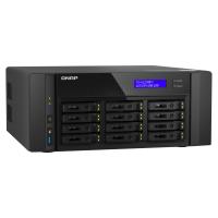 China Innovative Desktop 12 bay U.2 NVMe/SATA All-flash NAS QNAP NAS Server Storage TS-h1290FX for sale