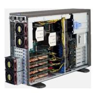 China 7048GR-TR Tower SuperWorkstation Rackmountable Tower Supermicro 4u Server for sale
