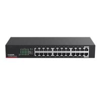 China G1024D 24-Port Gigabit 10/100/1000Mbps Unmanaged Ethernet Switch SNMP 48Gbps Switch Capacity 6KVA Protection for sale