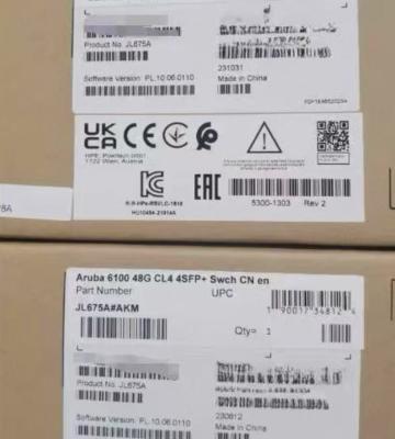 China Aruba JL675A 6100 48G CL4 4SFP+ Network Switch JL675A for sale