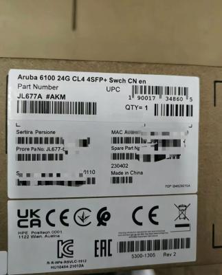China Original Brand New Aruba CX6100 24G CL4 4SFP+ Ethernet Switch JL677A for sale