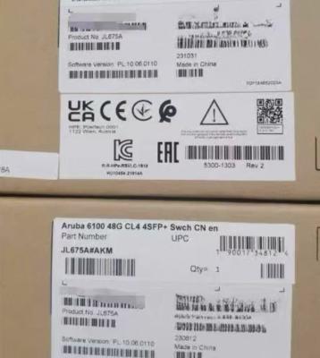 China JL675A Aruba networking switch CX 6100 48G Class4 PoE 4SFP+ 370W Switch for sale