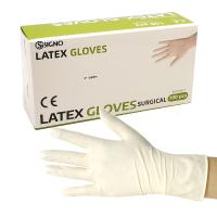 China Custom Powdered Latex Gloves Non Sterile Medical Patient Examination Glove for sale