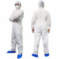 China Durable Microporous Disposable Surgical Coveralls Disposable Hazmat Suit With Hood for sale
